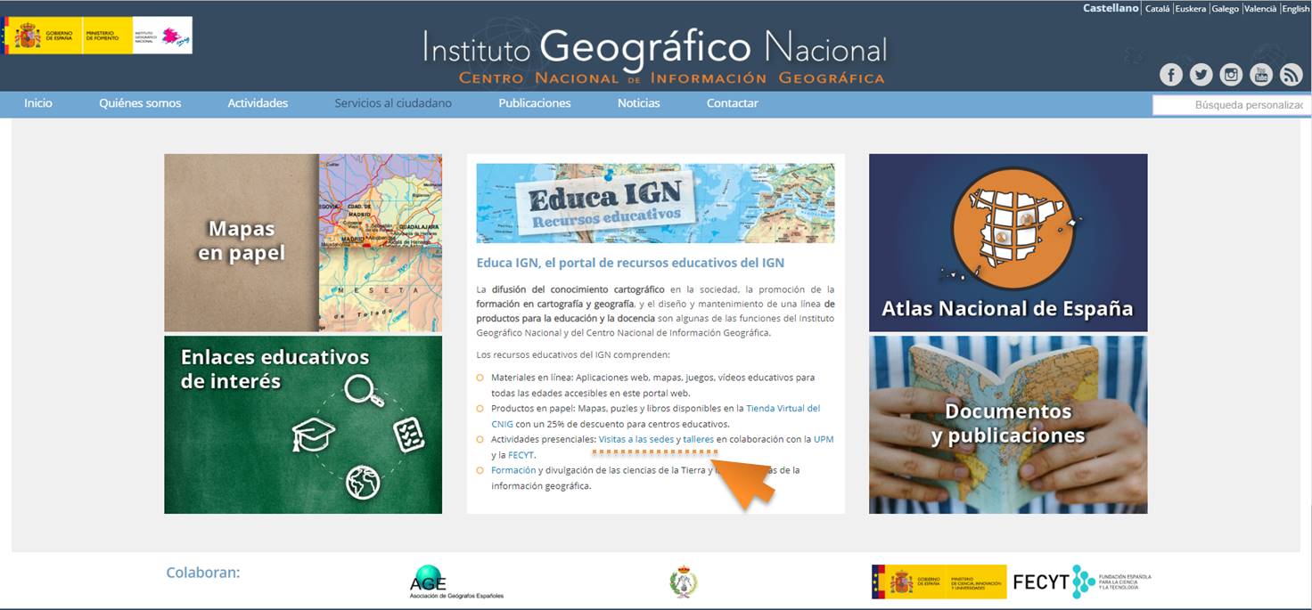 Guía didáctica de uso WEB Educa IGN - Instituto Geográfico Nacional