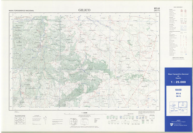 Gilico. Mapa Topográfico Nacional 1:25.000. 1993