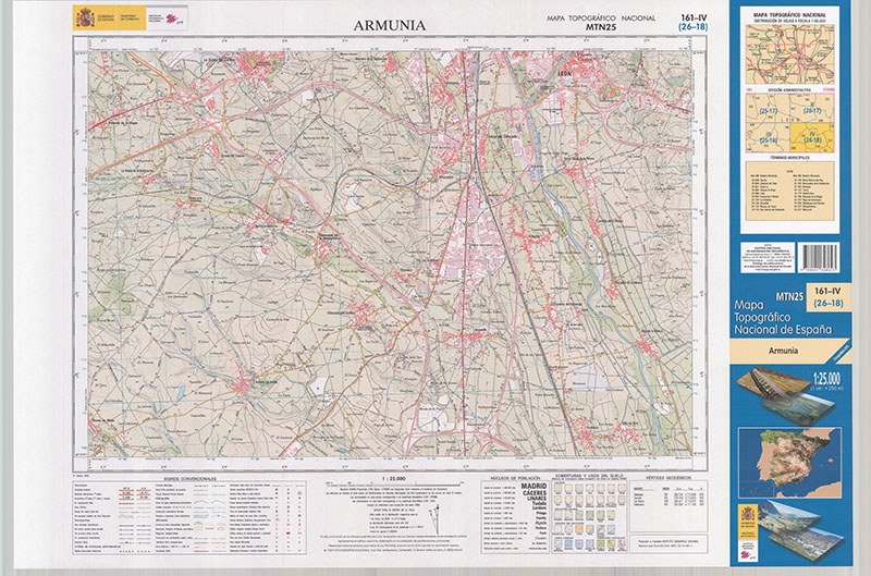 Armunia. Mapa Topográfico Nacional 1:25.000. 2019