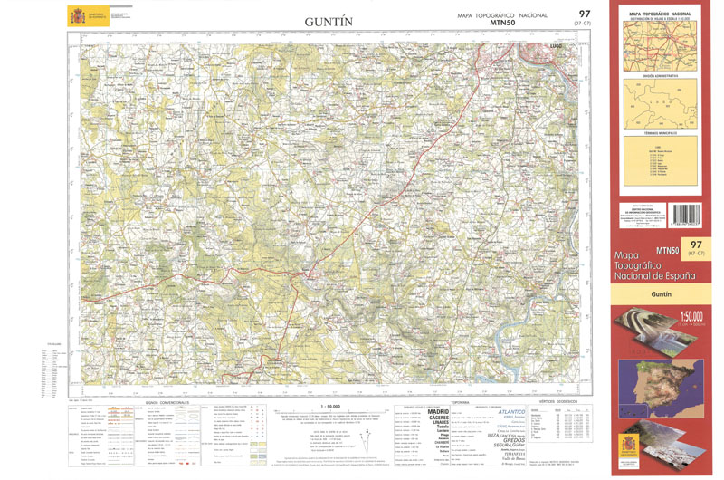 Guntín. Mapa Topográfico Nacional 1:50.000. 2004