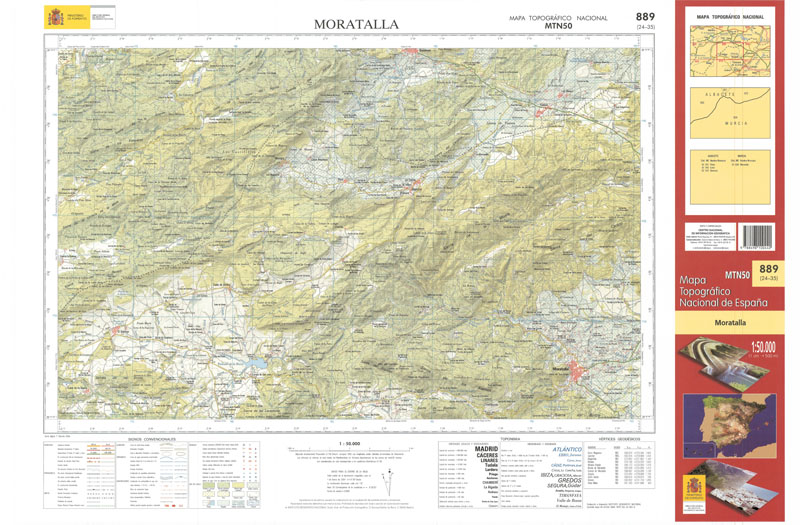 Moratalla. Mapa Topográfico Nacional 1:50.000. 2004