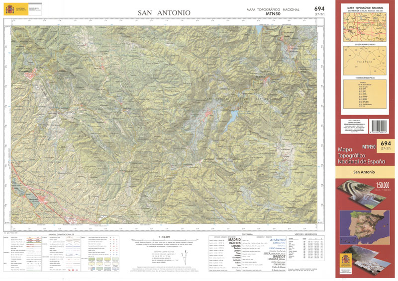San Antonio. Mapa Topográfico Nacional 1:50.000. 2007