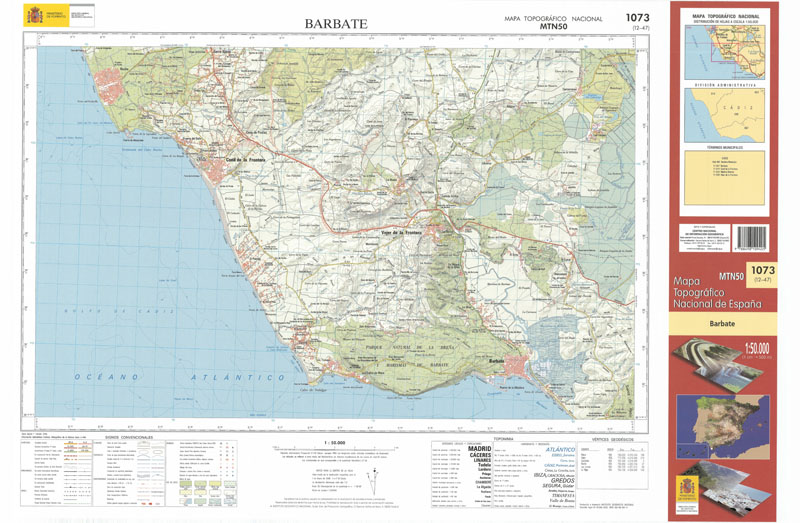 Barbate. Mapa Topográfico Nacional 1:50.000. 2006