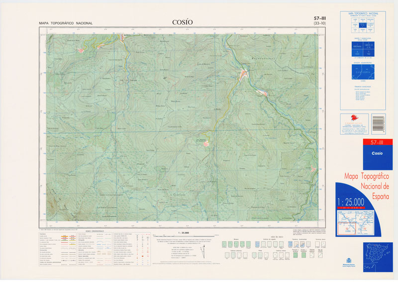 Cosío. Mapa Topográfico Nacional 1:25.000. 2000