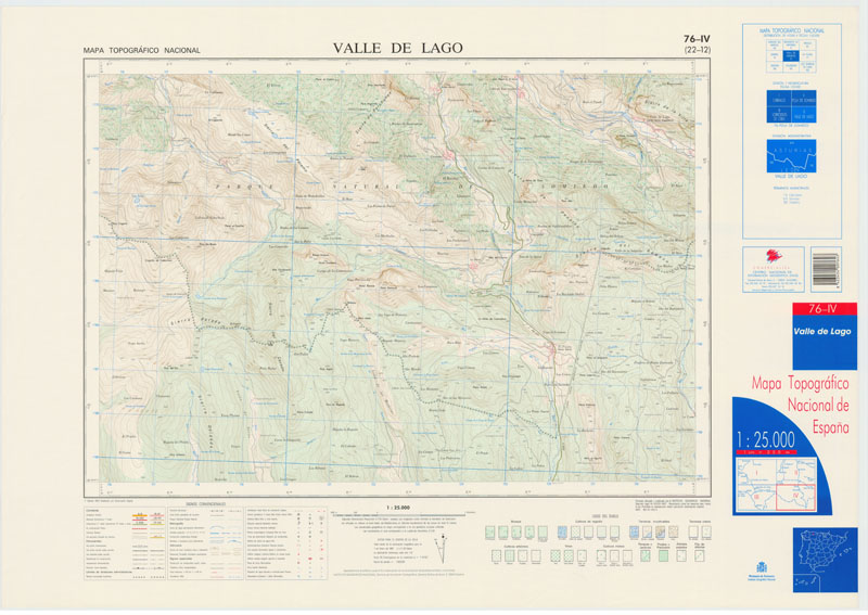 Valle de Lago. Mapa Topográfico Nacional 1:25.000. 1997
