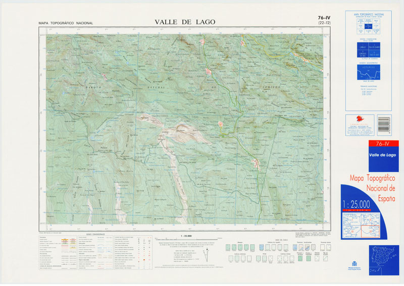 Valle de Lago. Mapa Topográfico Nacional 1:25.000. 2001
