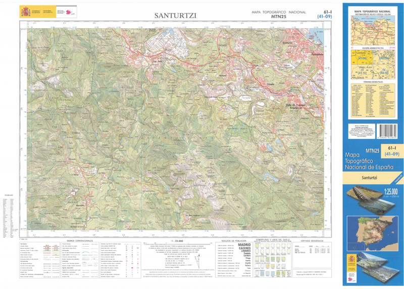 Santurtzi. Mapa Topográfico Nacional 1:25.000. 2013