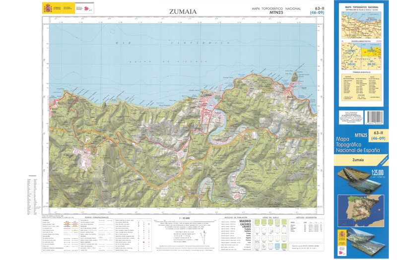 Zumaia. Mapa Topográfico Nacional 1:25.000. 2011