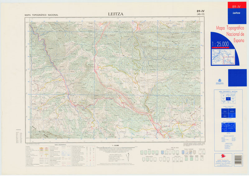Leitza. Mapa Topográfico Nacional 1:25.000. 1997