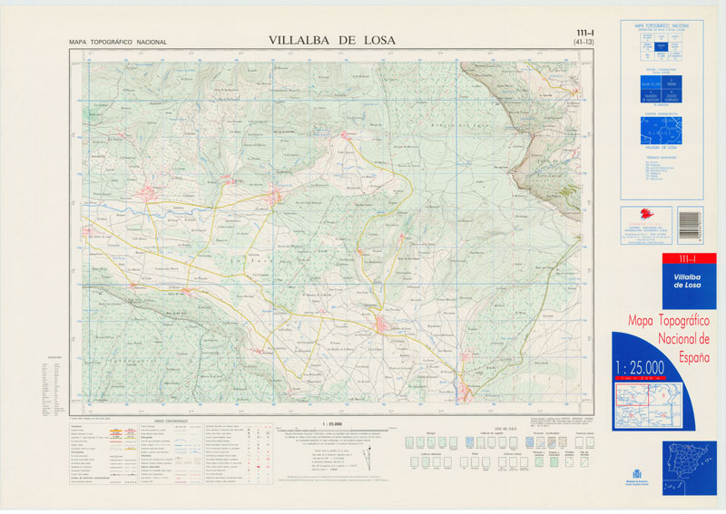 Villalba de Losa. Mapa Topográfico Nacional 1:25.000. 1997