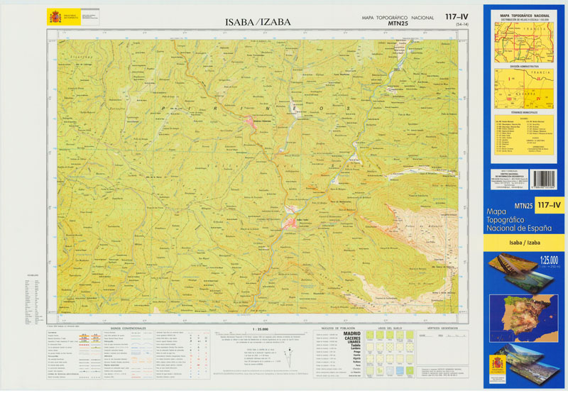 Isaba / Izaba. Mapa Topográfico Nacional 1:25.000. 2006