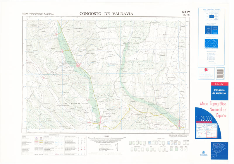 Congosto de Valdavia. Mapa Topográfico Nacional 1:25.000. 1997