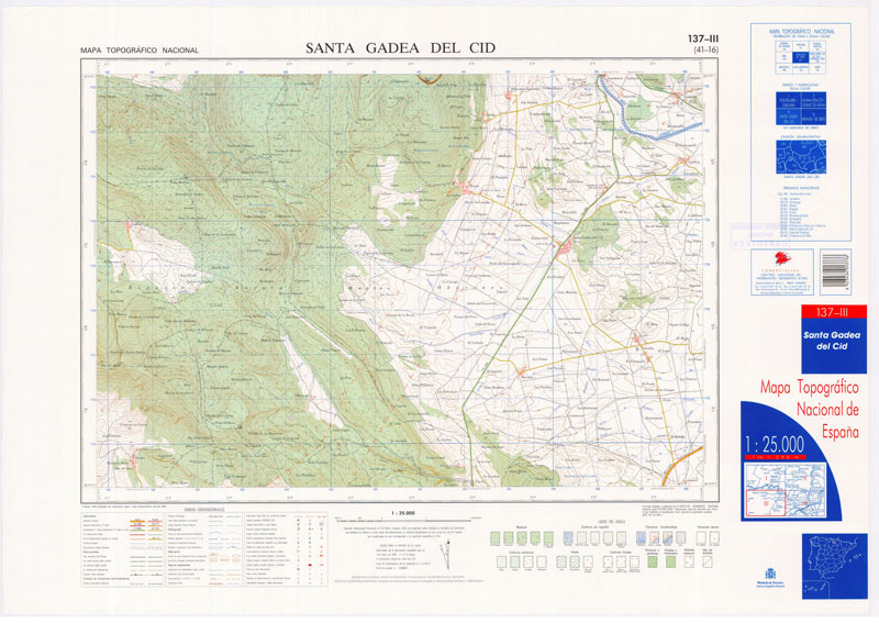 Santa Gadea del Cid. Mapa Topográfico Nacional 1:25.000. 2004