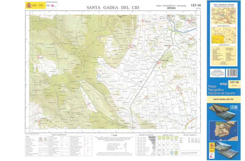 Santa Gadea del Cid. Mapa Topográfico Nacional 1:25.000. 2011