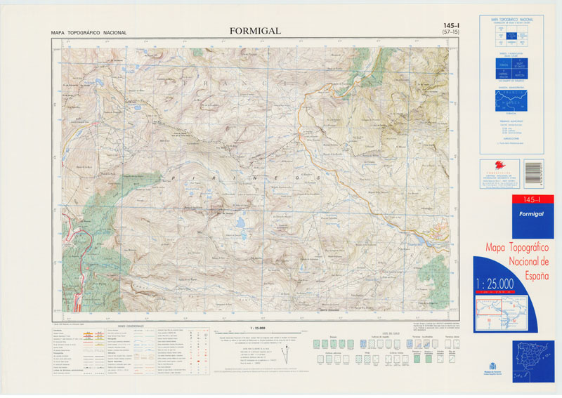 Formigal. Mapa Topográfico Nacional 1:25.000. 2000