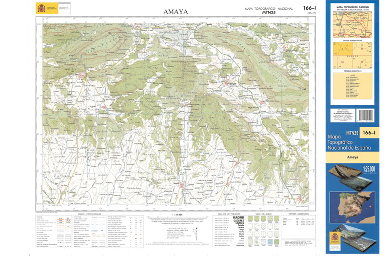 Amaya. Mapa Topográfico Nacional 1:25.000. 2008