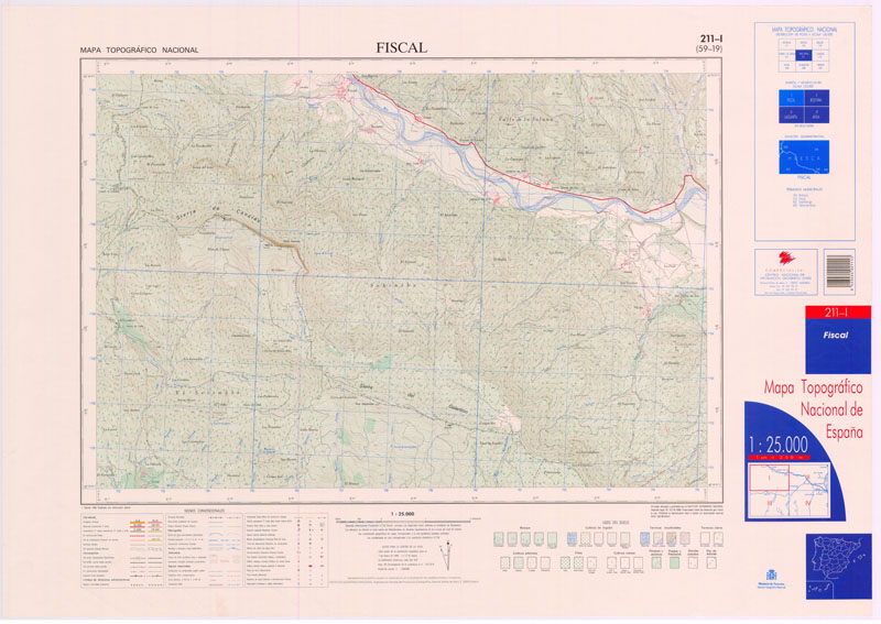 Fiscal. Mapa Topográfico Nacional 1:25.000. 1998
