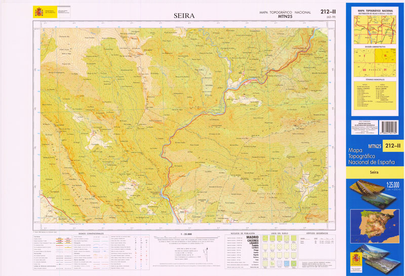 Seira. Mapa Topográfico Nacional 1:25.000. 2006