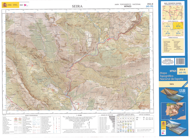 Seira. Mapa Topográfico Nacional 1:25.000. 2013