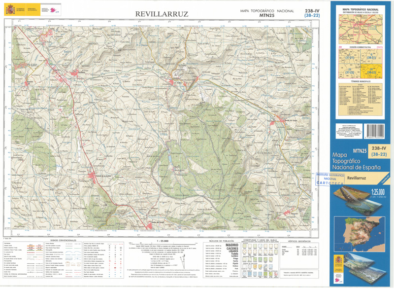 Revillarruz. Mapa Topográfico Nacional 1:25.000. 2015