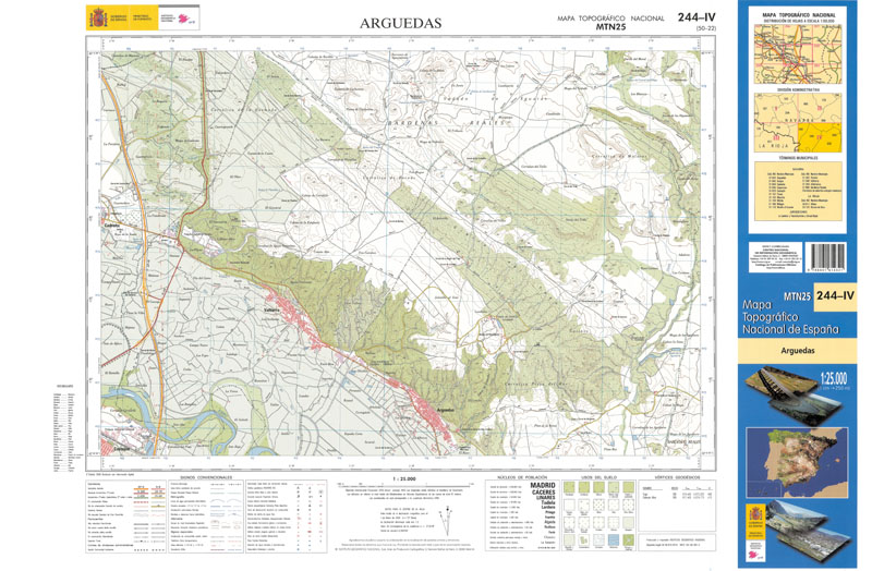 Arguedas. Mapa Topográfico Nacional 1:25.000. 2009