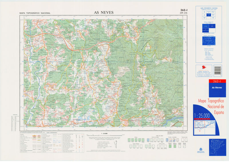 As Neves. Mapa Topográfico Nacional 1:25.000. 2002
