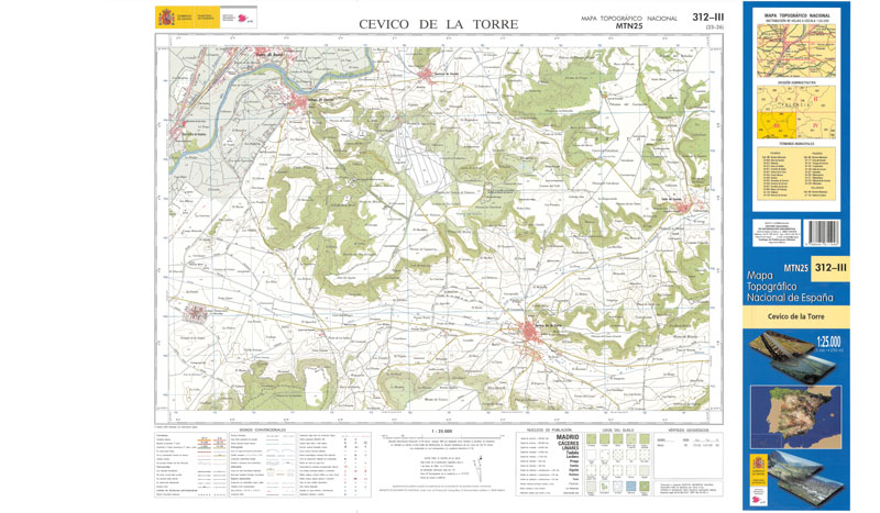 Cevico de la Torre. Mapa Topográfico Nacional 1:25.000. 2009