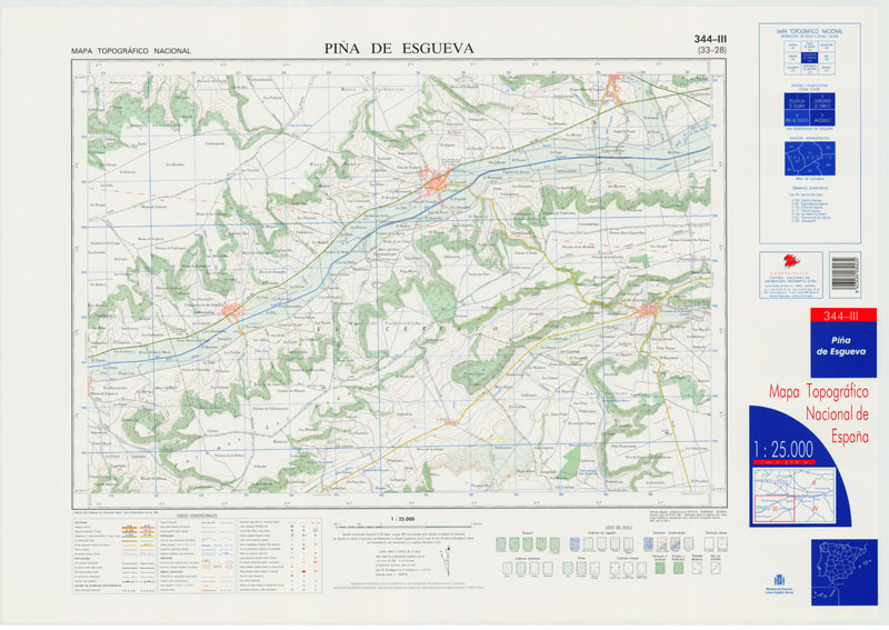 Piña de Esgueva. Mapa Topográfico Nacional 1:25.000. 2001