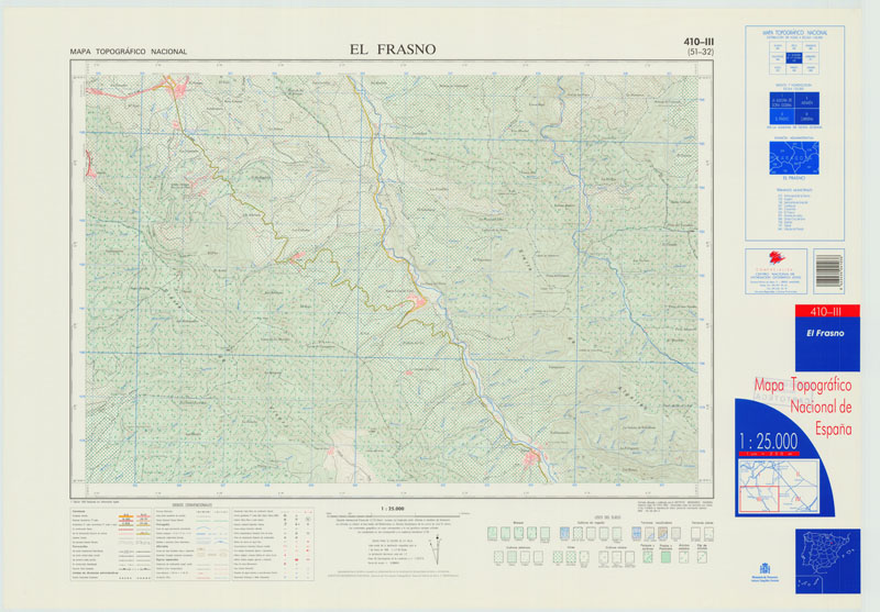 El Frasno. Mapa Topográfico Nacional 1:25.000. 1998