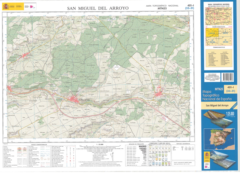 San Miguel del Arroyo. Mapa Topográfico Nacional 1:25.000. 2014