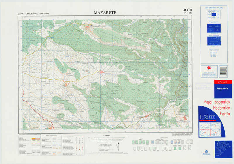 Mazarete. Mapa Topográfico Nacional 1:25.000. 2002