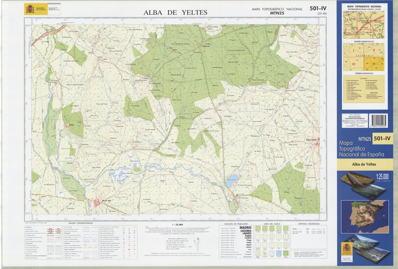 Alba de Yeltes. Mapa Topográfico Nacional 1:25.000. 2006