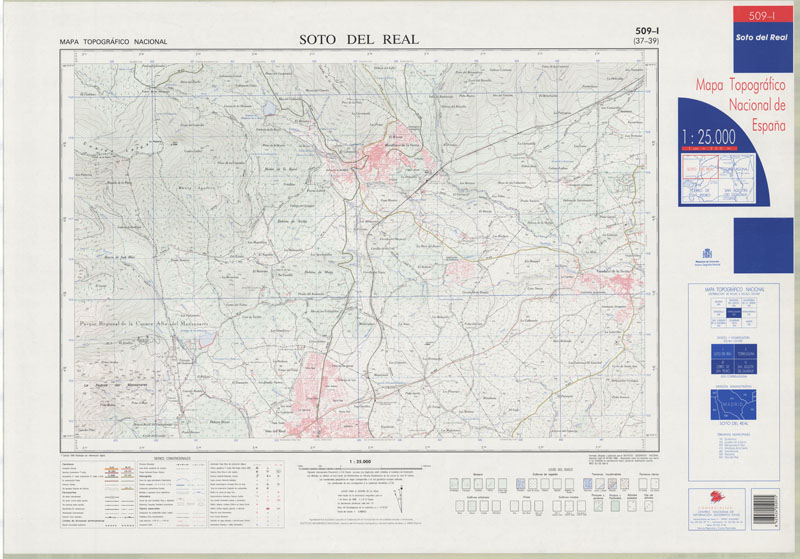 Soto del Real. Mapa Topográfico Nacional 1:25.000. 1996
