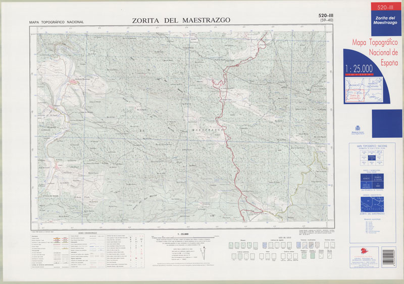 Zorita del Maestrazgo. Mapa Topográfico Nacional 1:25.000. 1996