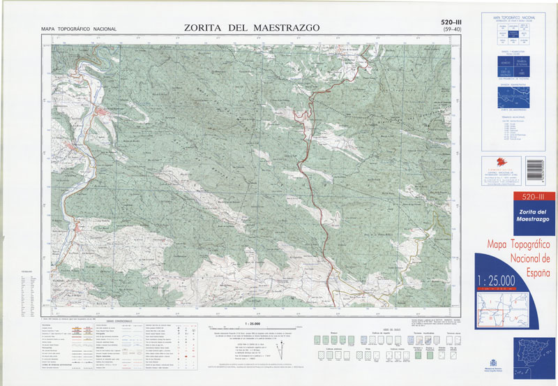 Zorita del Maestrazgo. Mapa Topográfico Nacional 1:25.000. 2002