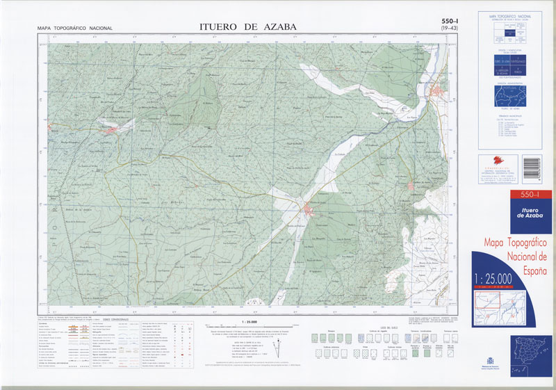 Ituero de Azaba. Mapa Topográfico Nacional 1:25.000. 2001