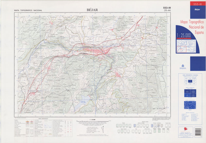 Béjar. Mapa Topográfico Nacional 1:25.000. 1997