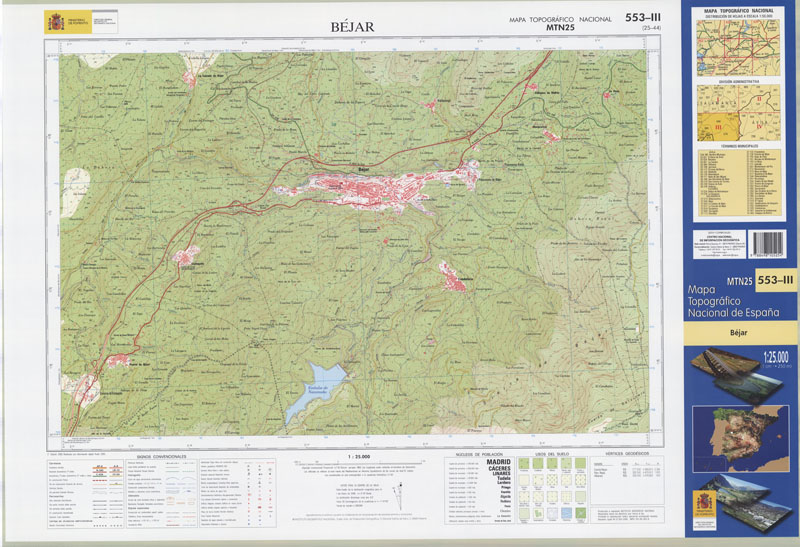 Béjar. Mapa Topográfico Nacional 1:25.000. 2005