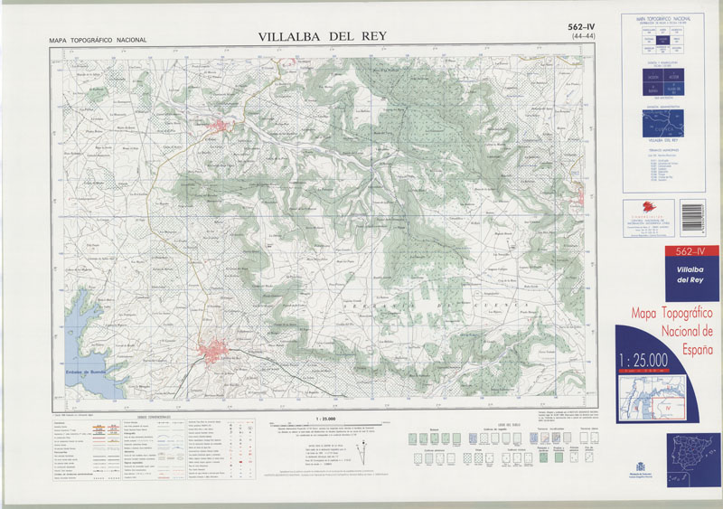 Villalba del Rey. Mapa Topográfico Nacional 1:25.000. 1999