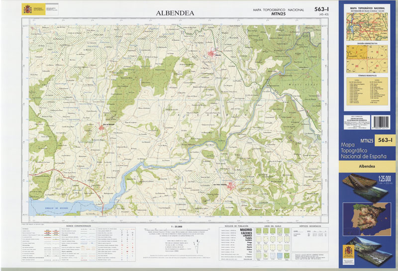 Albendea. Mapa Topográfico Nacional 1:25.000. 2005
