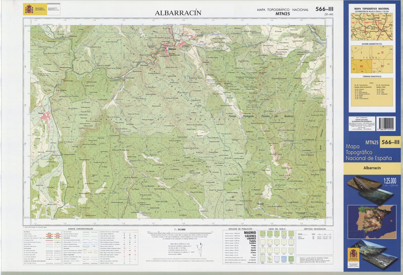 Albarracín. Mapa Topográfico Nacional 1:25.000. 2005