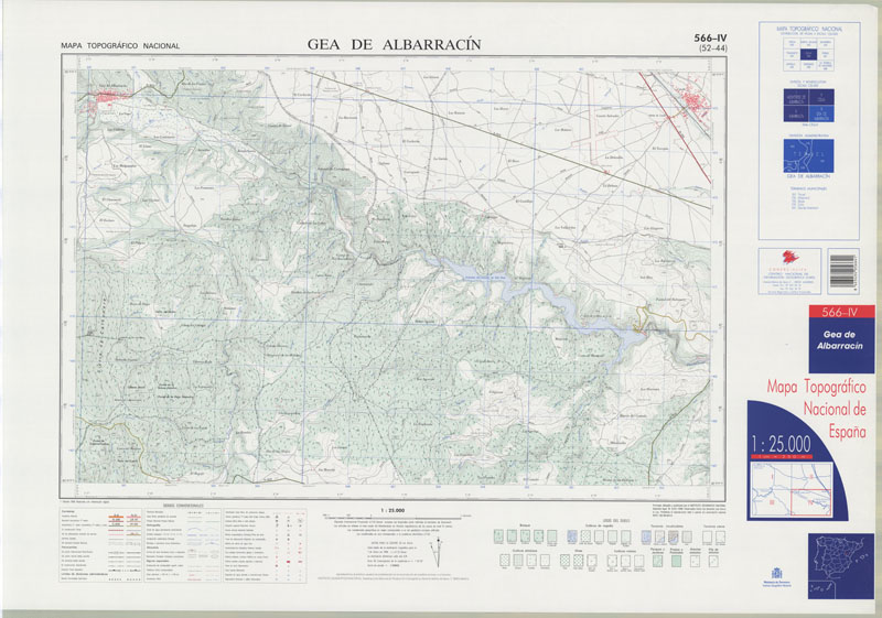 Gea de Albarracín. Mapa Topográfico Nacional 1:25.000. 1998