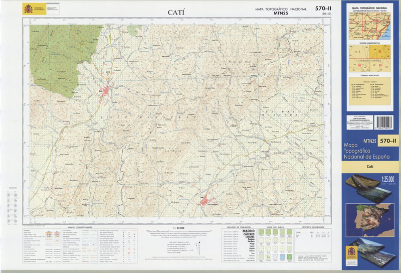 Catí. Mapa Topográfico Nacional 1:25.000. 2006