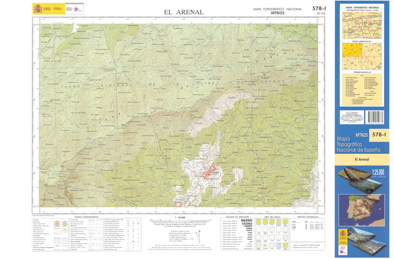 El Arenal. Mapa Topográfico Nacional 1:25.000. 2009
