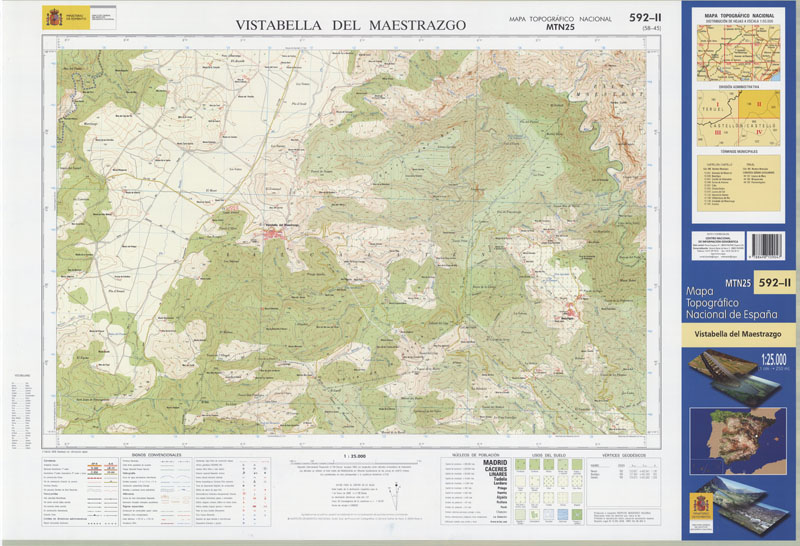 Vistabella del Maestrazgo. Mapa Topográfico Nacional 1:25.000. 2006