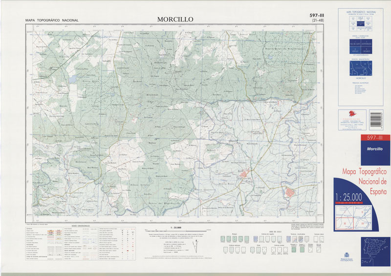 Morcillo. Mapa Topográfico Nacional 1:25.000. 1999