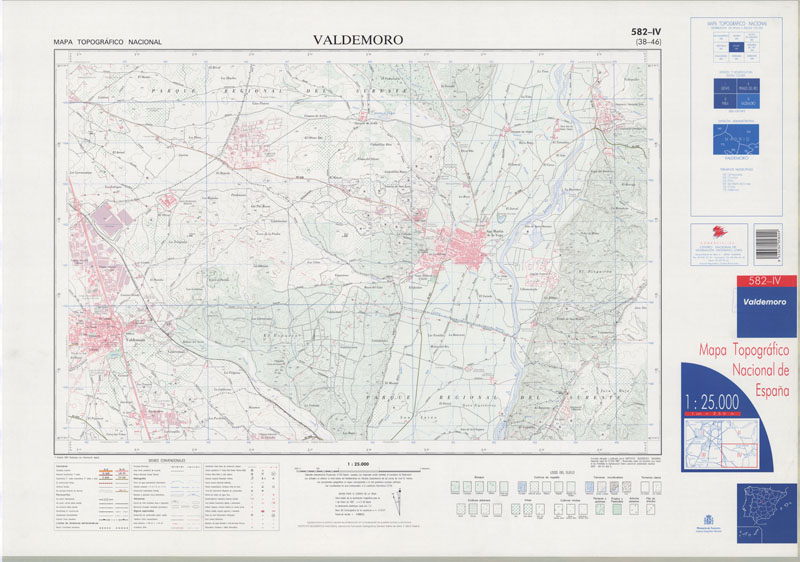 Valdemoro. Mapa Topográfico Nacional 1:25.000. 1997