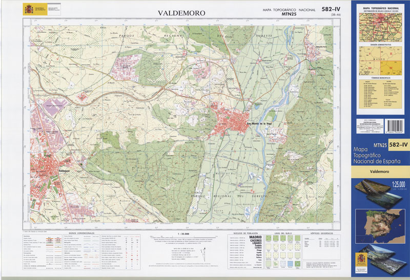 Valdemoro. Mapa Topográfico Nacional 1:25.000. 2007
