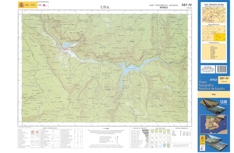 Uña. Mapa Topográfico Nacional 1:25.000. 2010