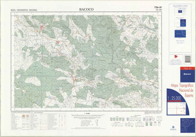 Bacoco. Mapa Topográfico Nacional 1:25.000. 2002